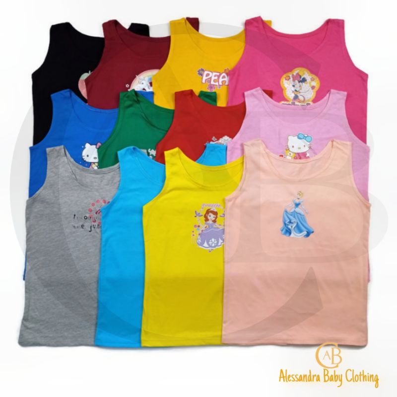 Sabrina Sando & Racerback SANDO TOPS for kids girls | Shopee Philippines