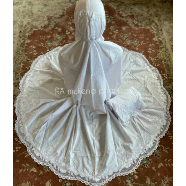 KATUN PUTIH !Parisian cotton white Mukena | Shopee Philippines