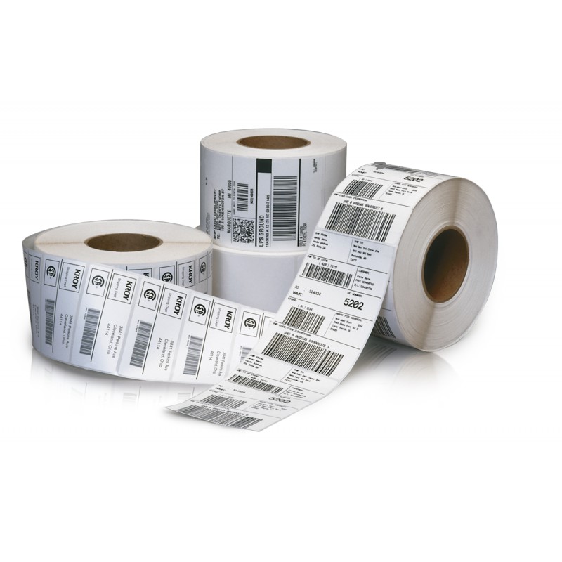 Pvc Decal for printing labels and barcodes 50x30mm 2 stamps/row, roll ...