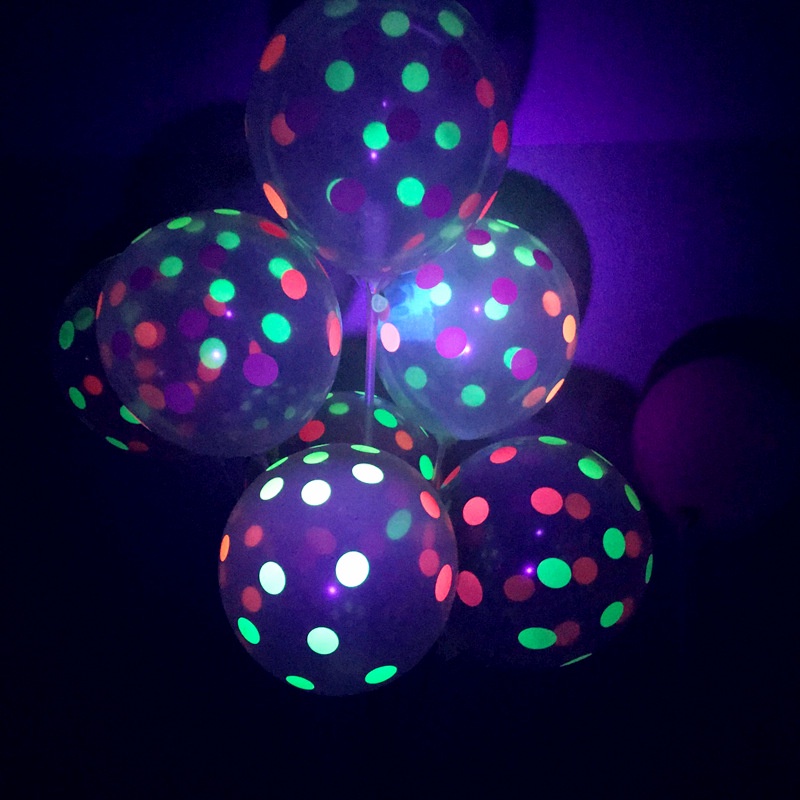 3inch 10inch 12inch Neon Latex Balloons Glow Magic Balloon Fluorescent ...