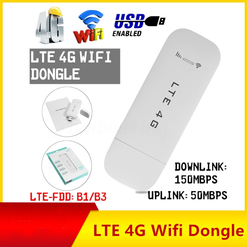 4G LTE USB Dongle Mobile Broadband WiFi Wireless Hotspot MiFi Router ...