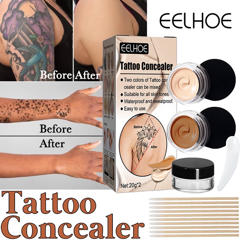Tattoo Cover Concealer and Foundation Brightening Skin Waterproof Long ...