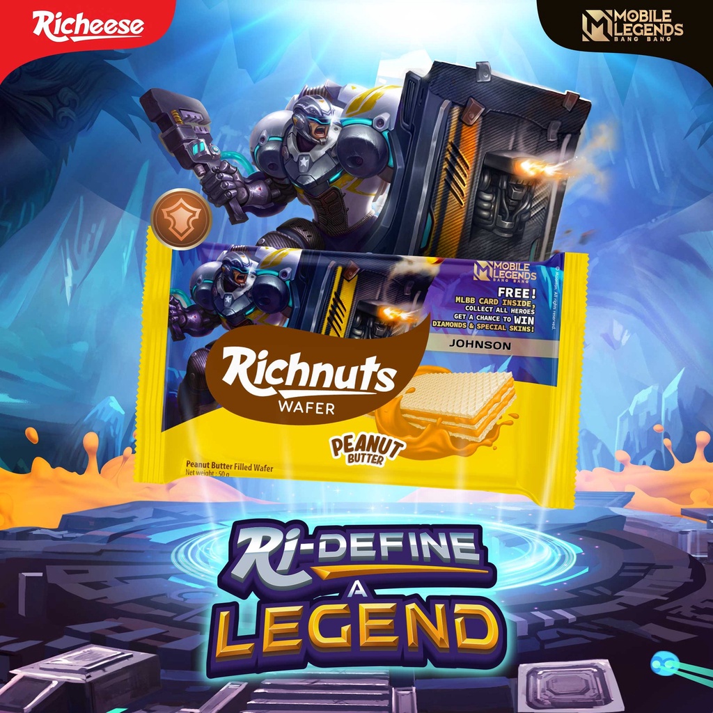 Richoco + Mobile Legends Chocolate / Milk / Richnuts Wafer 50G | Shopee ...