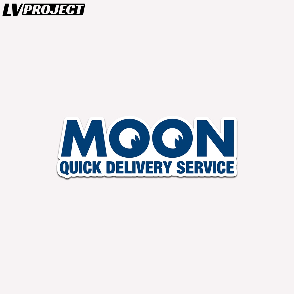 Mooneyes Quick Delivery Service Sticker Waterproof Glossy Lamination ...