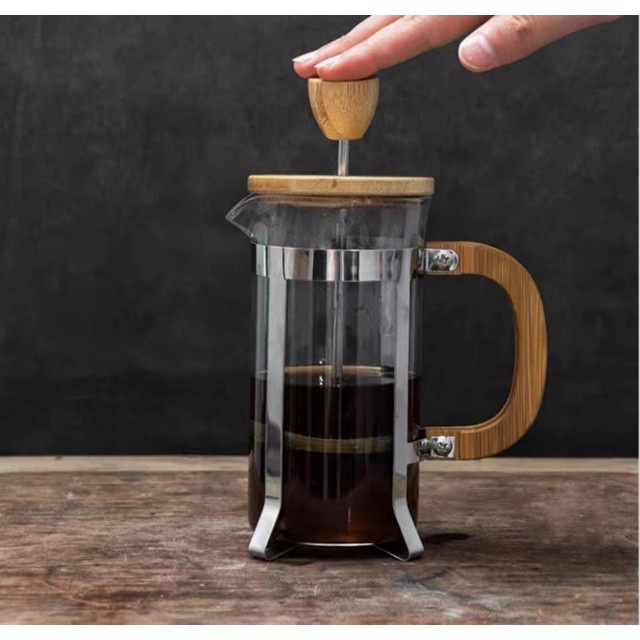 Coffee Maker/Tea Maker 500ml Bamboo French Press Maker Bamboo Handle ...