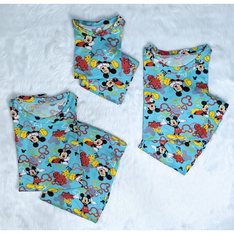 Mickey Mouse Family Terno Pajama / Adult & Kids / Mom & Son Terno / Mom ...