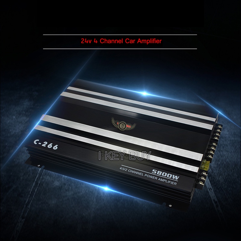 4 Channel High Super Powerful Class AB Audio Amplifier 24V 5800W Best Quality Stereo Car ...