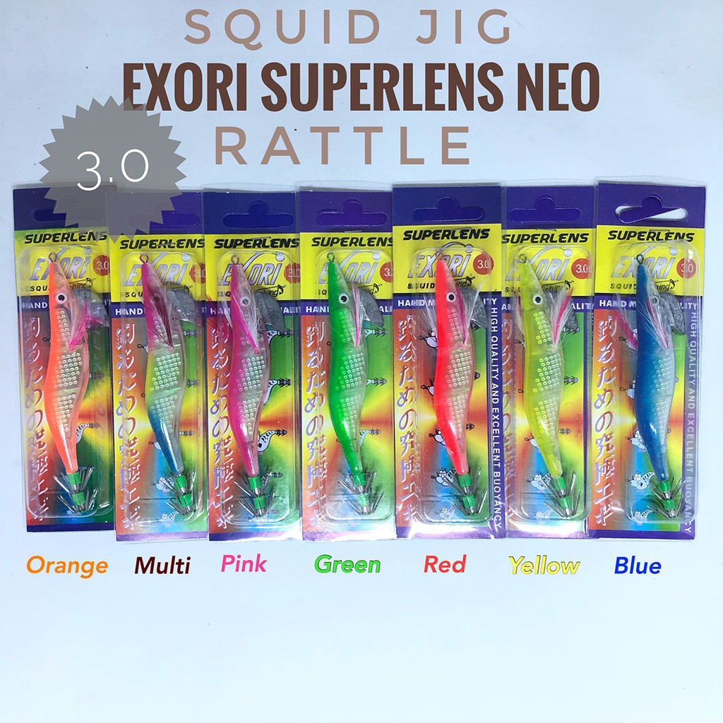 Squid JIG EXORI SUPERLENS NEO 2.5 AND 3.0 SQUID BAIT | Shopee Philippines