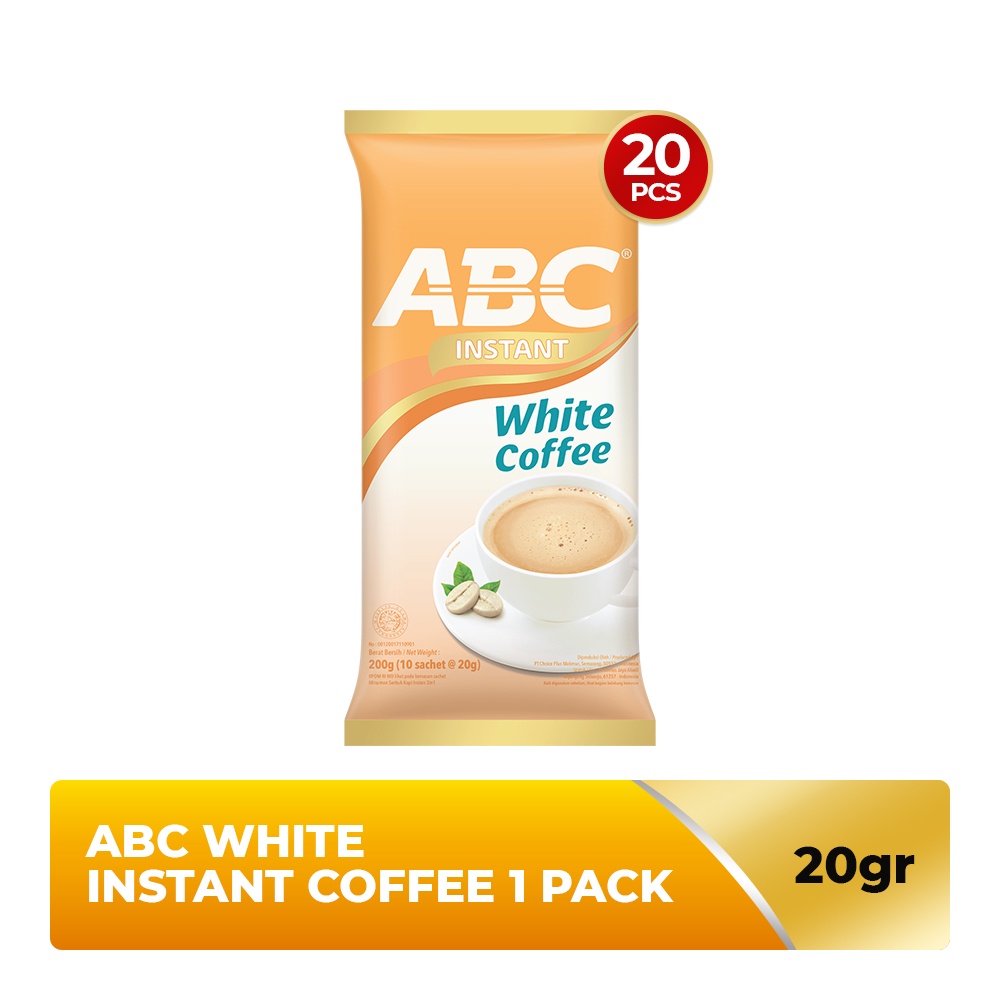 Abc White Instant Coffee 1 Pack (10 x 20gr) | Shopee Philippines