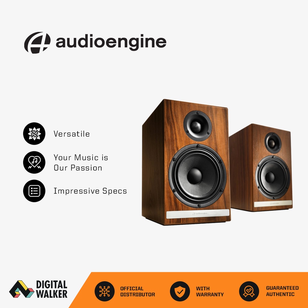 Audioengine HDP6 Passive Bookshelf Speaker - Walnut | Shopee Philippines