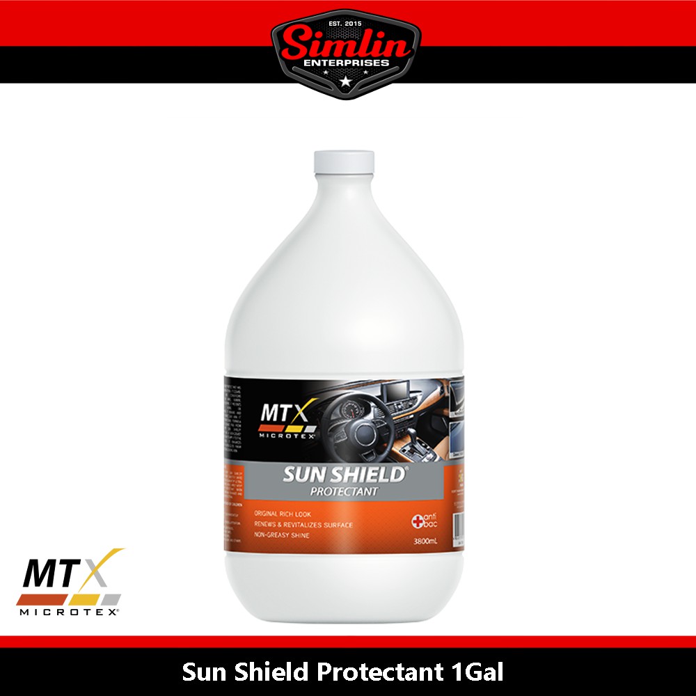 Sun Shield 1 Gal 3800ml 4L Anti-Bacterial Car Interior Protectant ...