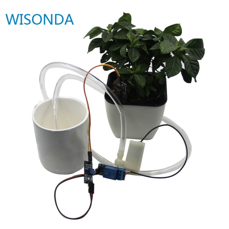 DIY Automatic Irrigation Module Kit Soil Moisture Sensor Detection ...