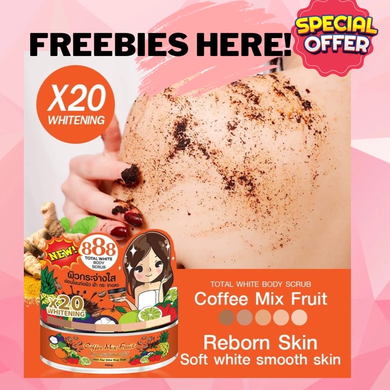 TOTAL 888 Coffee Mix Fruit Scrub | Shopee Philippines