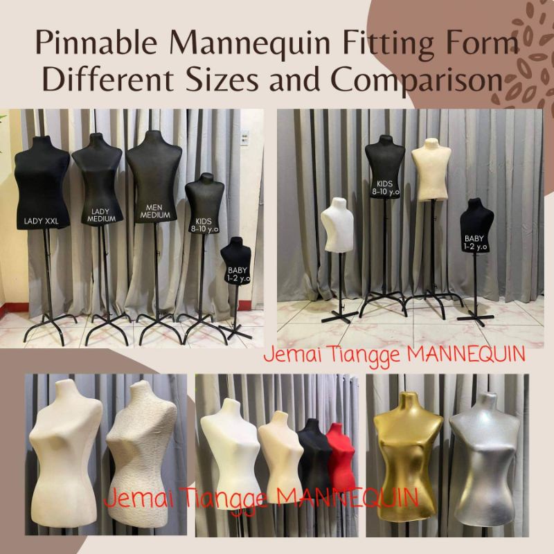 FIBER PINNABLE MANNEQUIN / FIBER DRESSFORM | Shopee Philippines