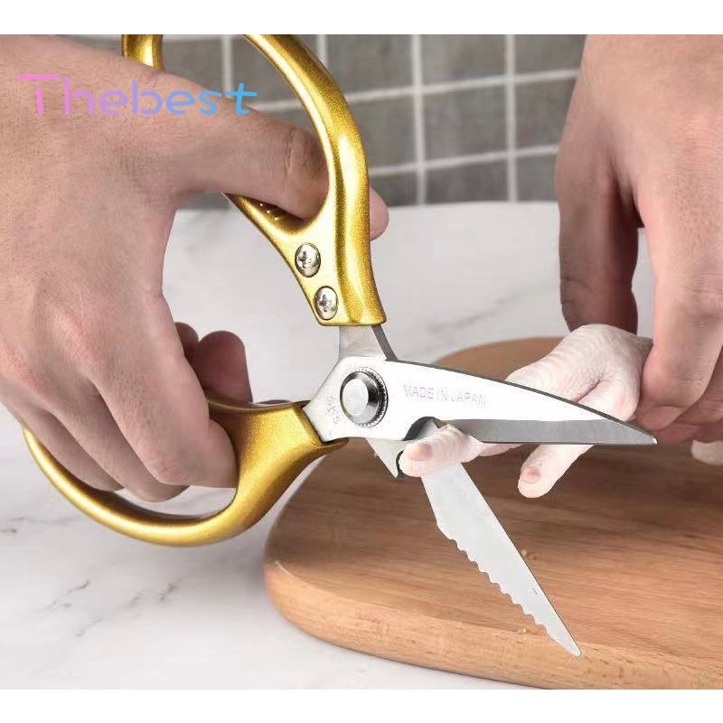 Made in Japan Sk5 Multifunction Stainless Steel Kitchen Scissors heavy duty bone cutting bottle ...