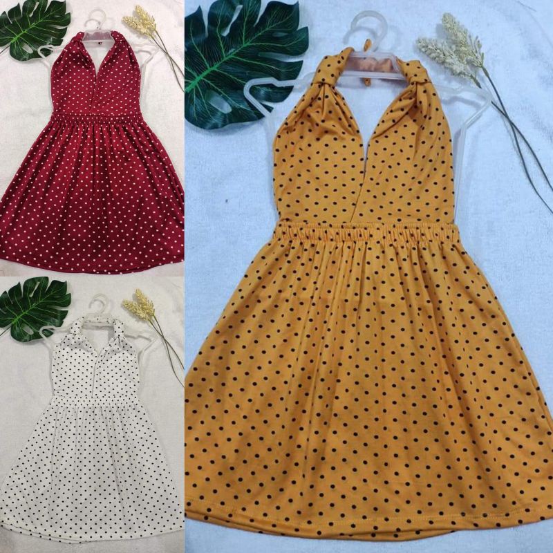KIDS BACKLESS DRESS/Polka dots/Floral/Heart Dress(1-3yrs/ adjustable/21 ...