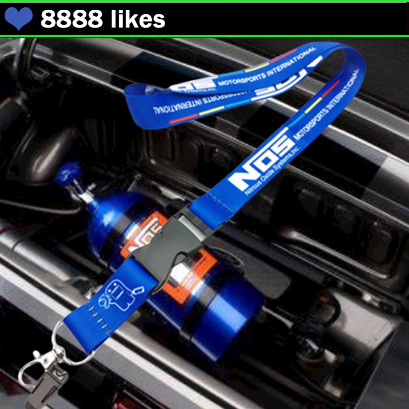JDM Racing Rock Fashion Tags Employee's Card Lanyard Keychain Nylon ...