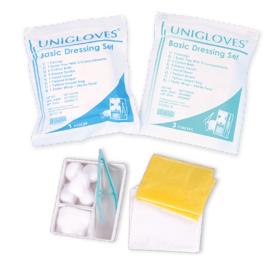 UNIGLOVES BASIC DRESSING SET (1 FORCEP / 3 FORCEPS) | Shopee Philippines