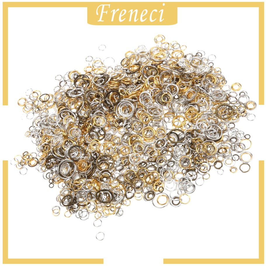 [FRENECI] 100g Mini Assorted Round Steel Metal Split Keyring Key Chain ...