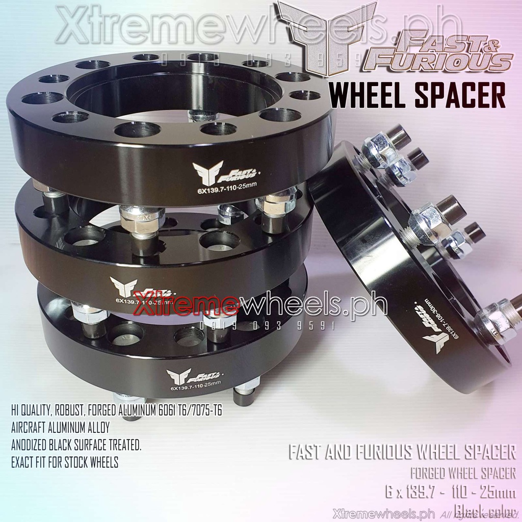 Landcruiser / Prado Alloy Wheel Spacer Set 4pcs 6-139.7 / 25mm (AW014 ...