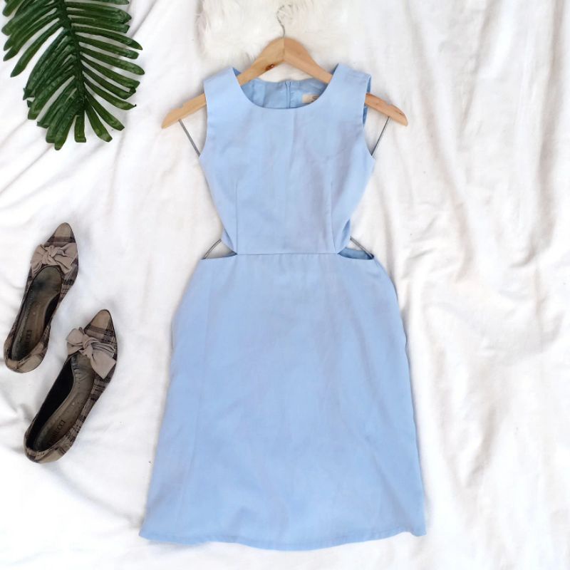 Sky blue dress (Shop.allday_) | Shopee Philippines
