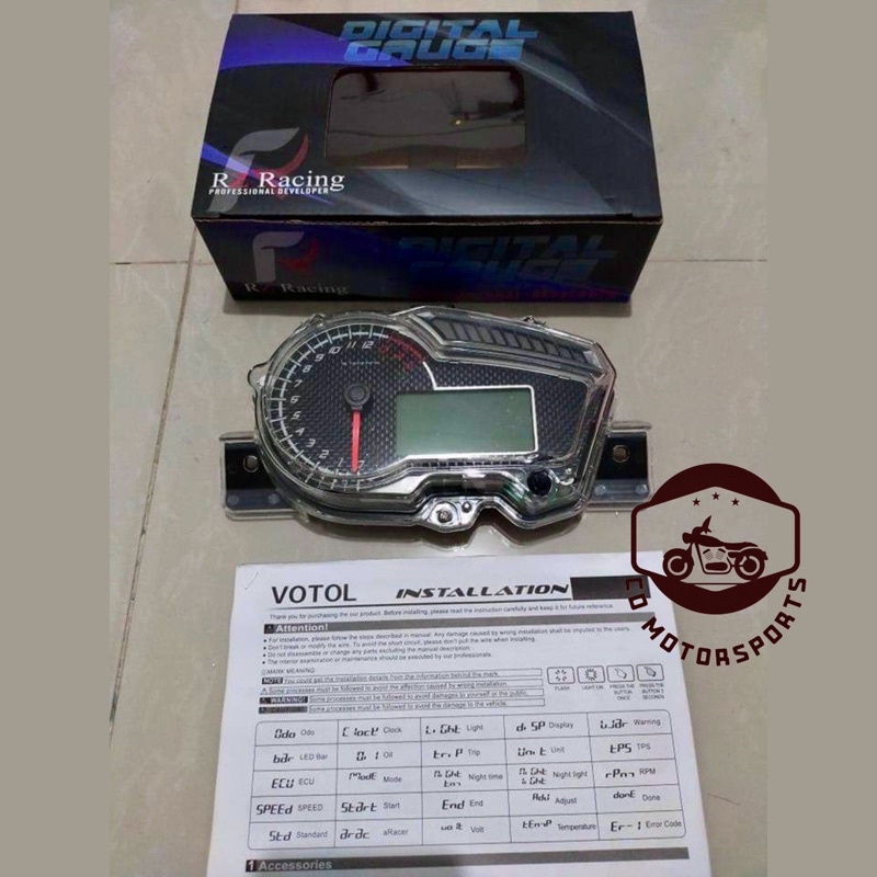 RZ Racing Digital Gauge for Sniper 150 | Shopee Philippines