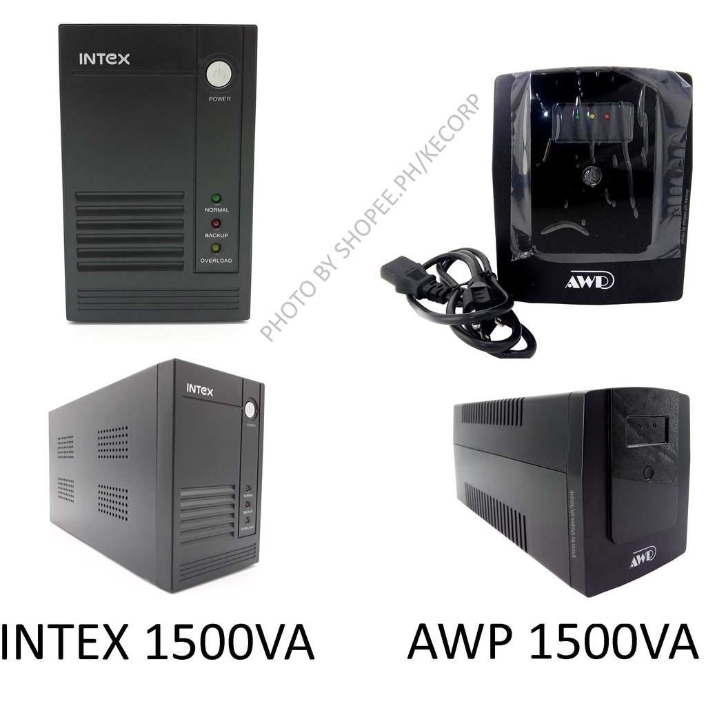 Intex UPS 1500VA & AWP Wise Power UPS with Stabilizer 1500VA UPS ...