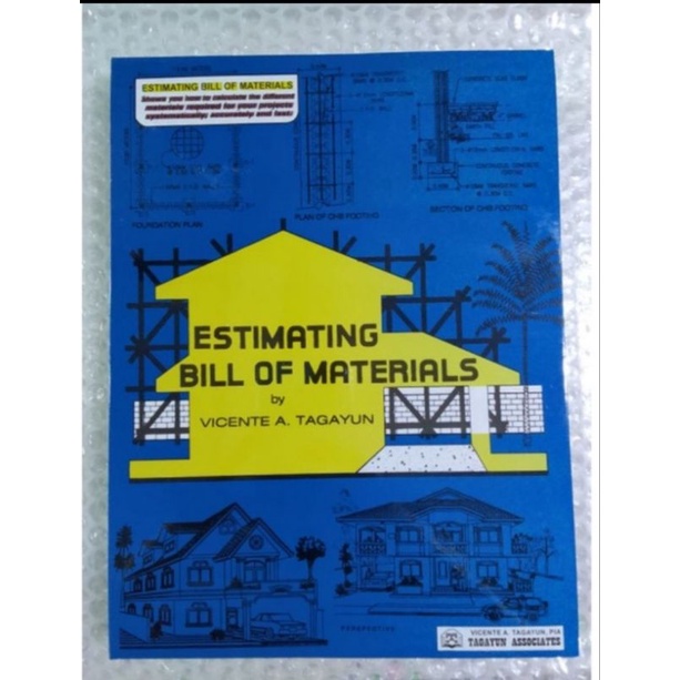 ESTIMATING BILL OF MATERIALS BY:VICENTE A.TAGAYUN | Shopee Philippines