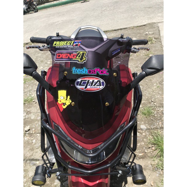 Nmax windshield V1 stock smoke black 3mm thickness fit for version 1 ...