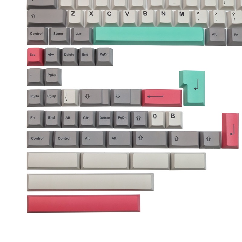 GMK Modern Dolch Light keycaps, 140 Keys keycaps Cherry Profile DYE-SUB ...