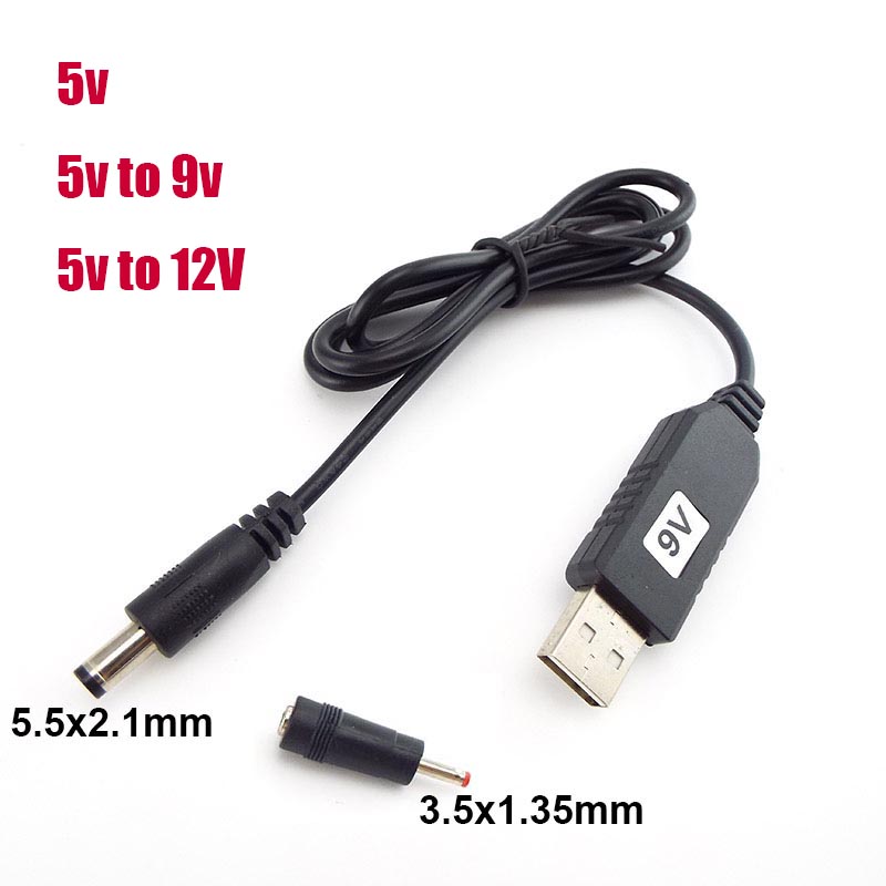 USB 5V to DC 5v 9v 12v 5.5mm 3.5mm power boost line Step UP Module USB ...