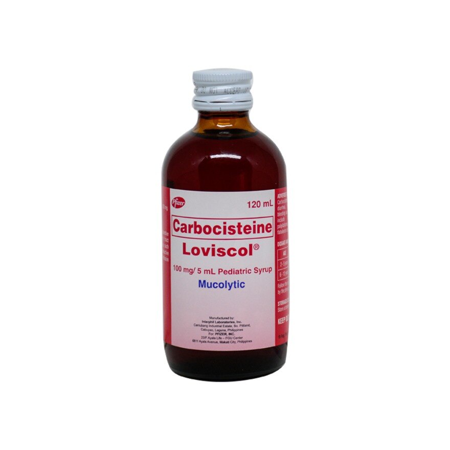 LOVISCOL Pedia Syrup 100mg X 120mL | Shopee Philippines