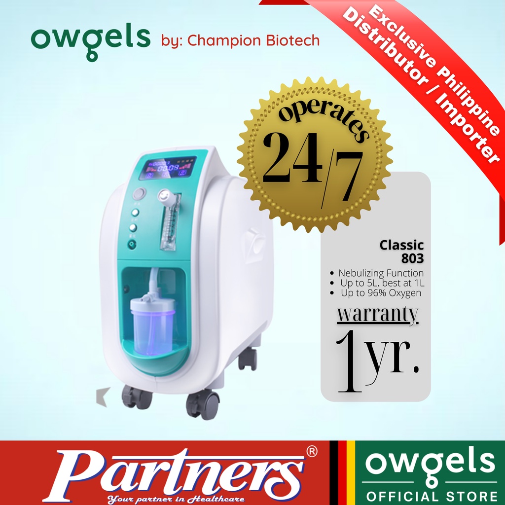 Owgels Transportable Oxygen Concentrator with a Nebulizer Function 1L ...