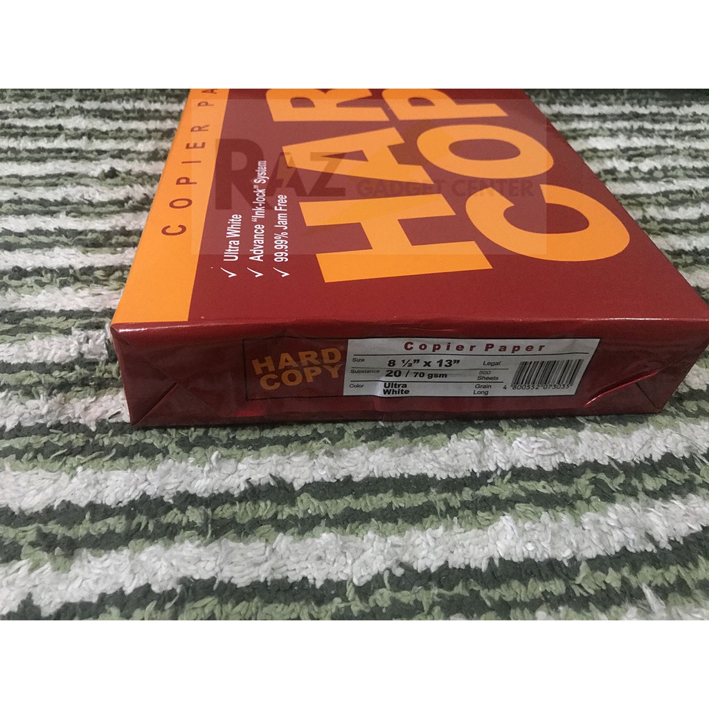 Hard copy Long Bond Paper Substance 20 / 70gsm | Shopee Philippines