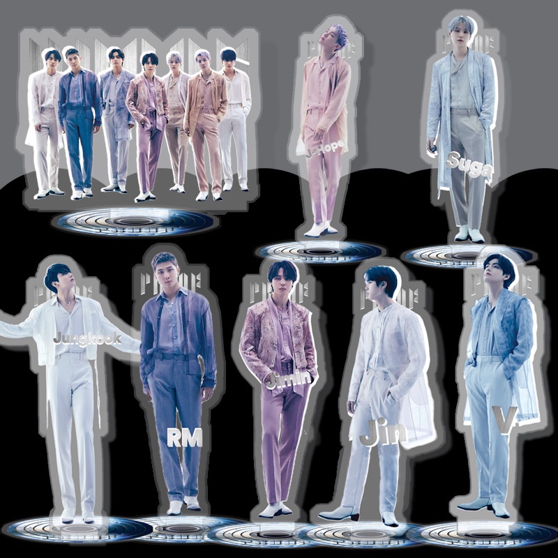 Kpop BTS Proof Acrylic Double Sided Stand Single Stand Table Ornament ...