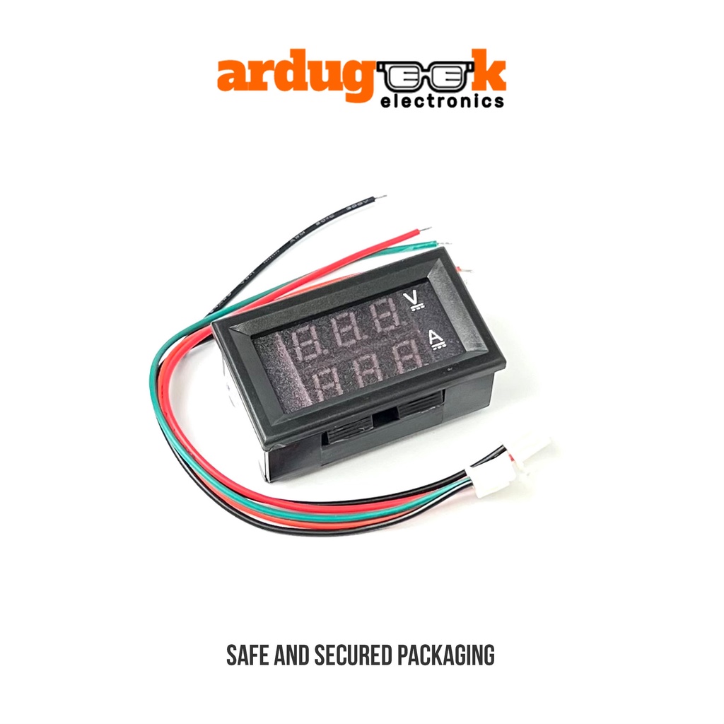 DC 100V 10A Voltmeter Ammeter with Shunt For Power Battery Charge ...