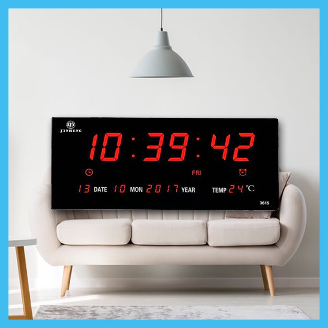 Jinheng Led Digital Watch Model Yx-3615 Red Color Hanging Flap Clock ...