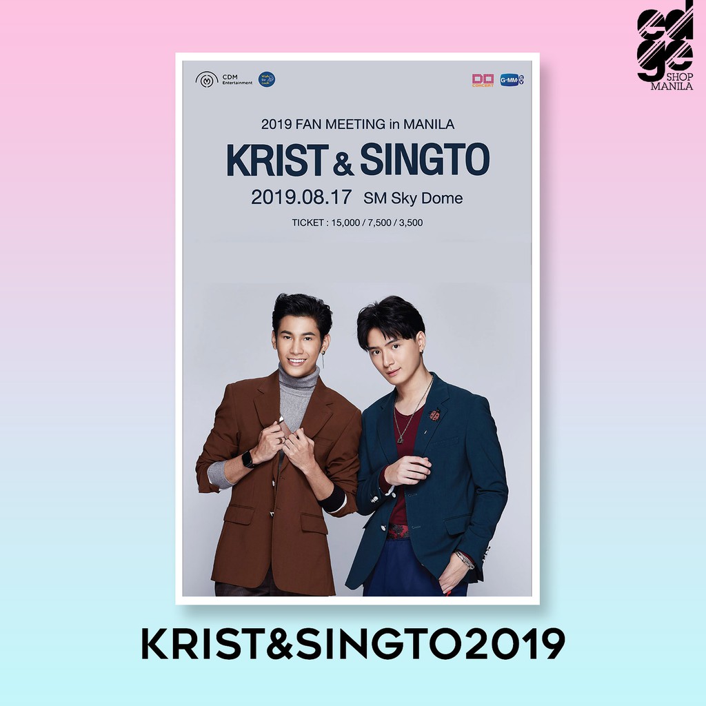 KRIST & SINGTO IN MANILA Fan Meeting Posters ( 305mm x 470mm ) | Shopee ...