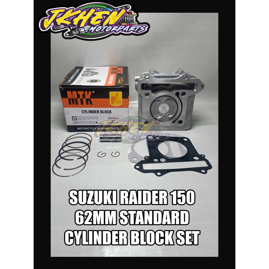SUZUKI RAIDER 150 62MM STANDARD CYLINDER BLOCK SET | Shopee Philippines