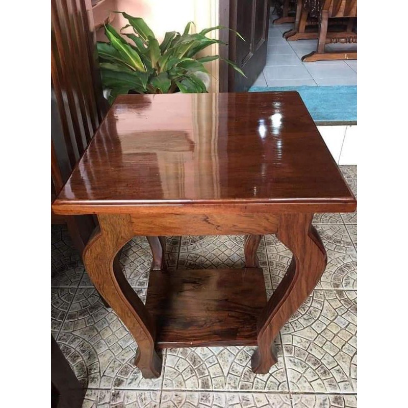 side table finnish type magkuno wood(16inch square) | Shopee Philippines