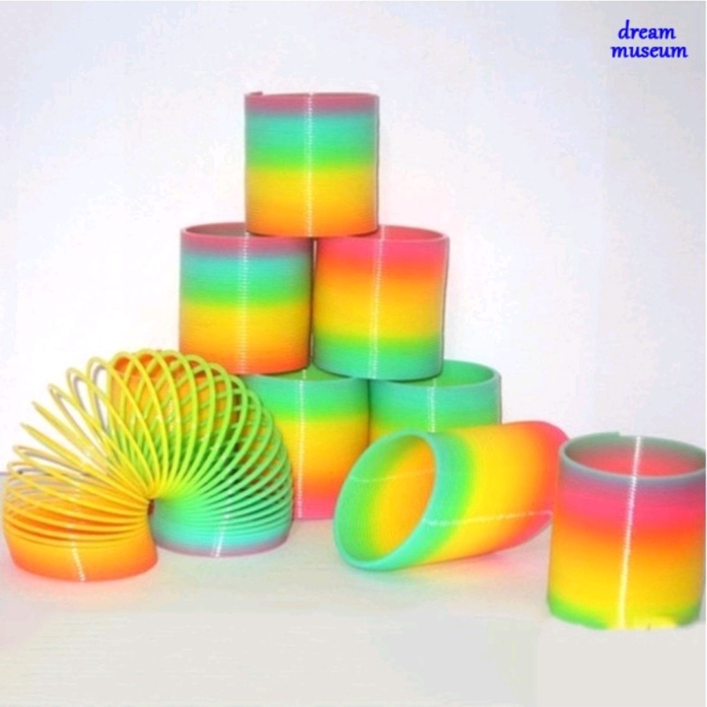 Rainbow Circle Educational Toy Spring Coil Size 1PS COD | Shopee ...