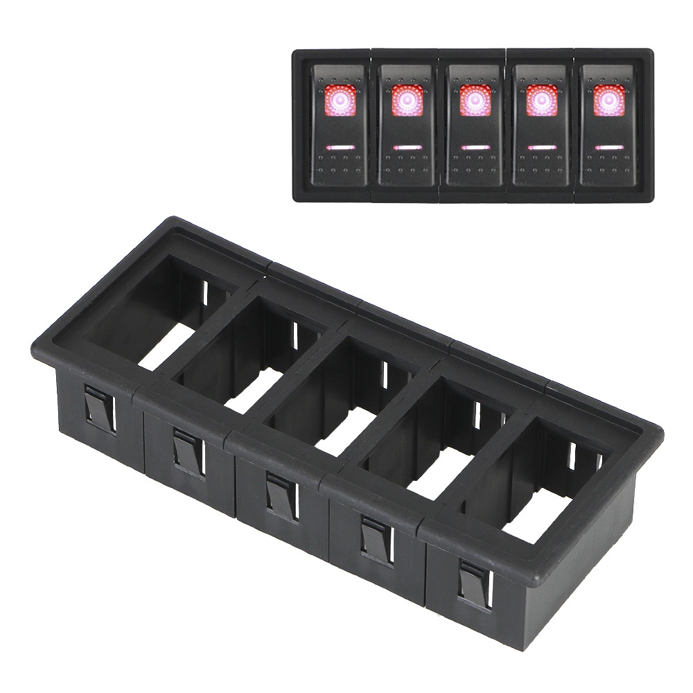 DIY Mounting Panel Holder Housing Assembly Car Marine Switch Clip ...