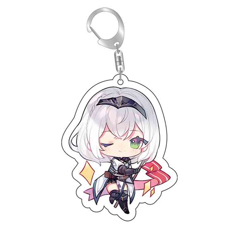Cute Hololive Vtuber Q Version Figure Keychain Inugami Korone Shirakami ...