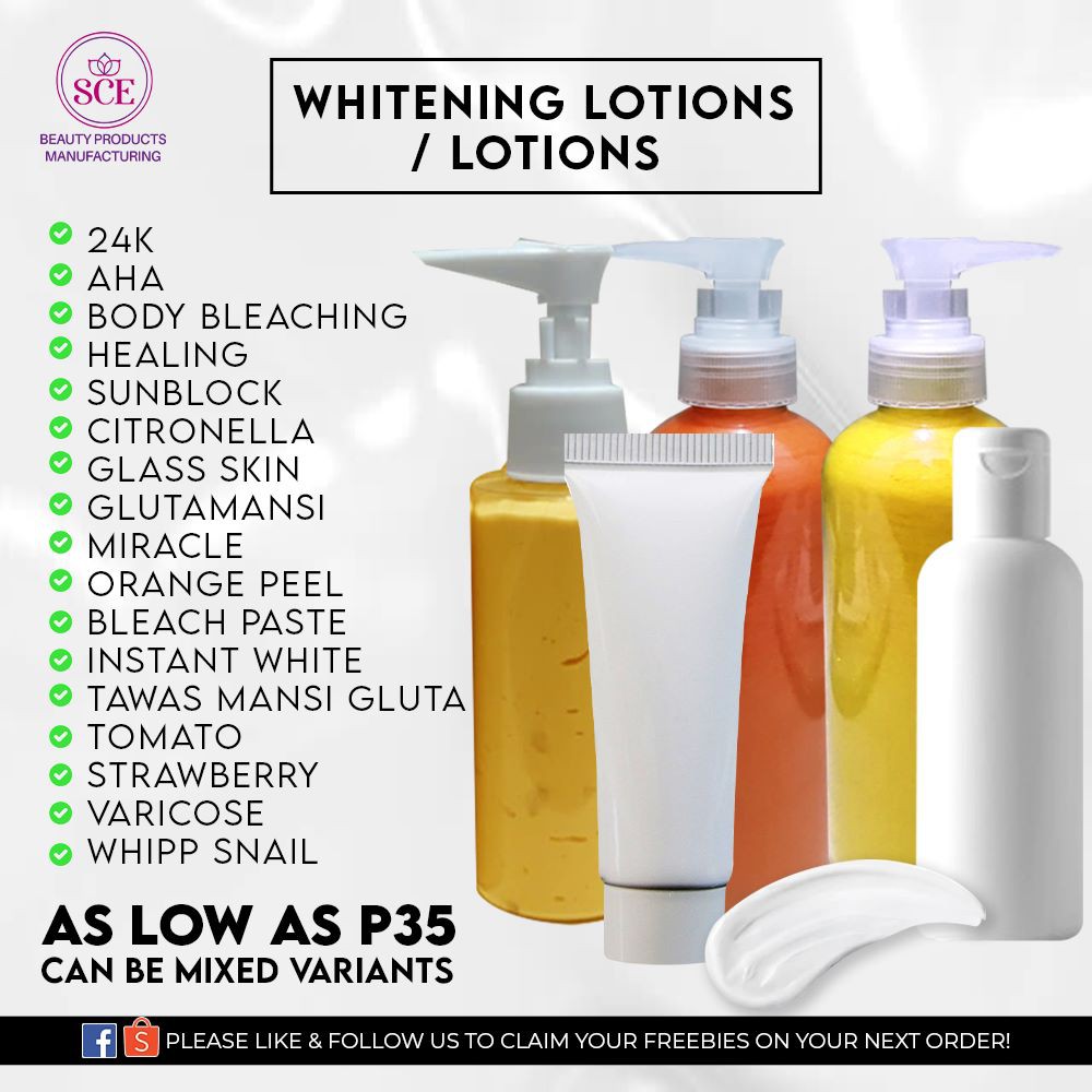 sce WHITENING LOTION / WHITENING LOTIONS (letter A to I) - FOR ...