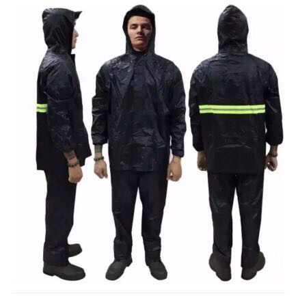 Cod Raincoat Women Men Jacket Pants Set Adult Rain Thick Police Rain ...