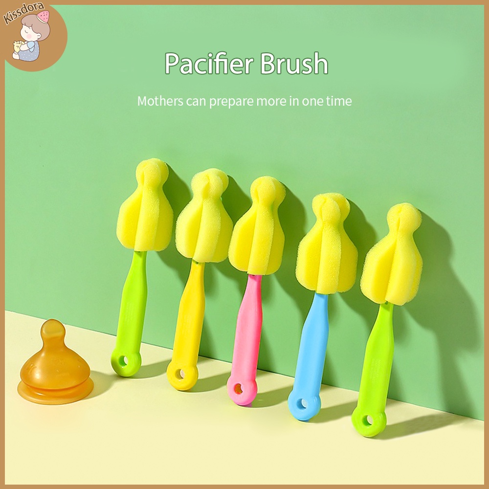 Kissdora Sponge Nipple Cleaning Brush pacifier Cleaning brush | Shopee ...