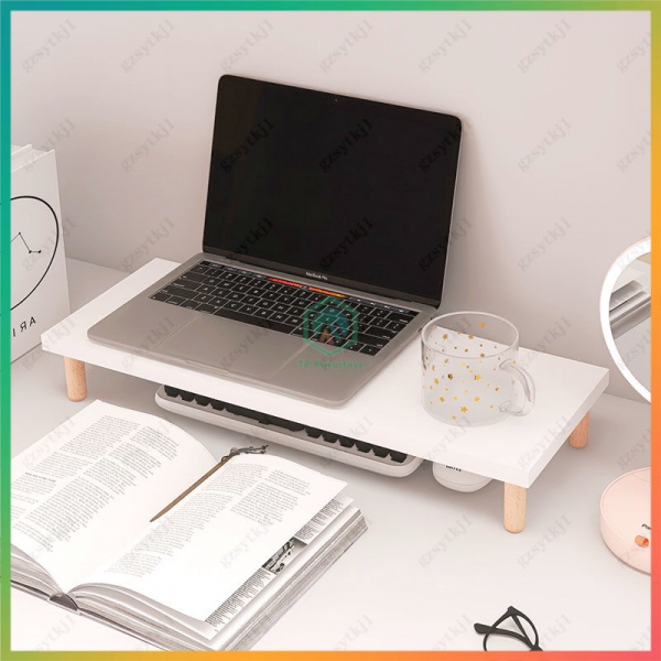 Solid wood computer elevated rack desktop computer pad bracket desktop ...