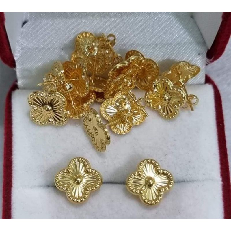 18K Saudi GOLD VCA EARRINGS ️ PAWNABLE & COD | Shopee Philippines