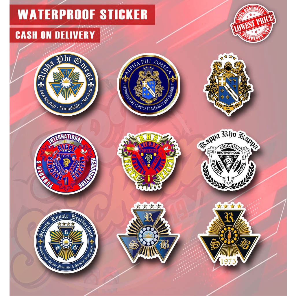 APO, KRK, SRB, TFOE Fraternity Logo Stickers | Hologram / Vinyl | JRP ...