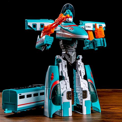 Train Mecha Superman Deformation Fit Educational Children Robot Boy ...